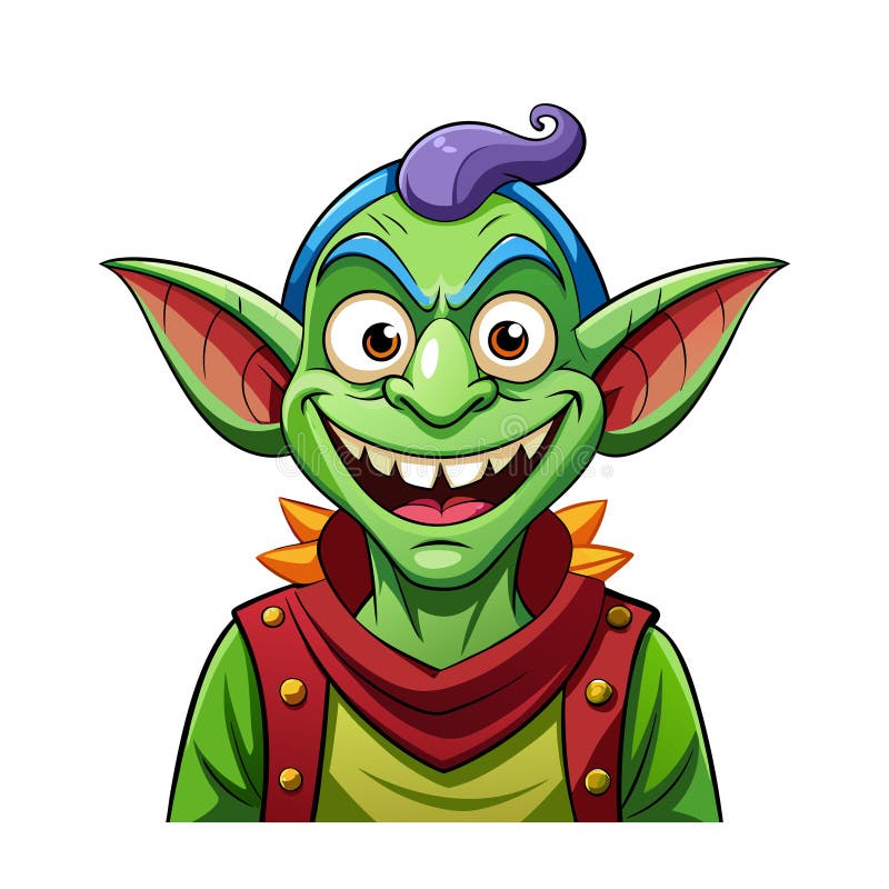Dynamic Grimble the Giggly Goblin Character Stock Vector - Illustration ...