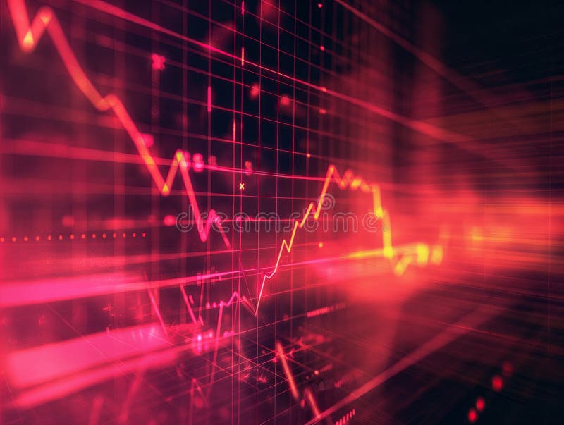 Dynamic Growth: Abstract Financial Chart Visualization Stock Photo ...