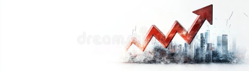 Dynamic Growth Chart with an Upward Trend Representing Financial ...