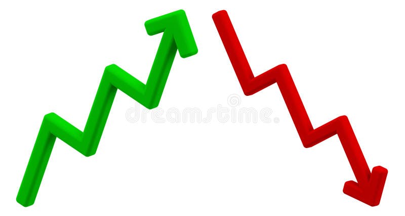 Dynamic Growth and Decline Representation Concept Stock Illustration ...