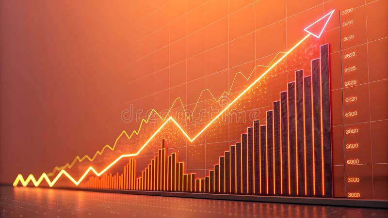 Dynamic Growth Visualization with Colorful Charts and Graphs Stock ...