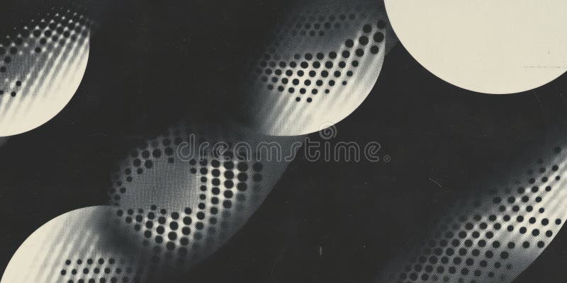 Dynamic Grunge Halftone Texture with Large Dots on a Dark Background ...