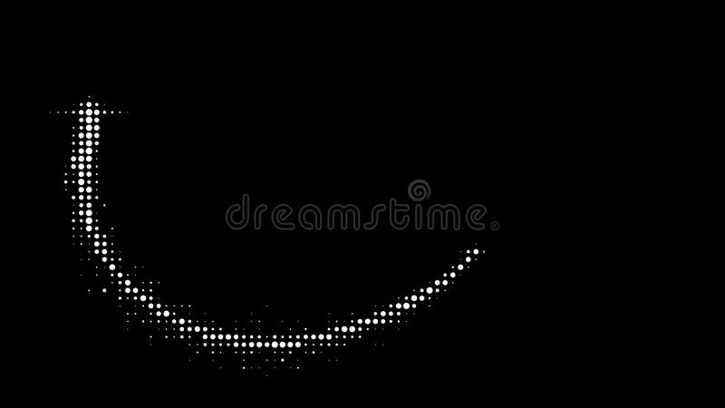 Dynamic Halftone Circle Arc Animation Stock Video - Video of ...