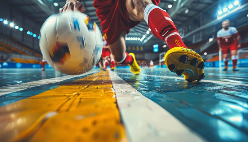 Dynamic Handball Fast Break Showcasing Speed and Agility, Embodying the ...