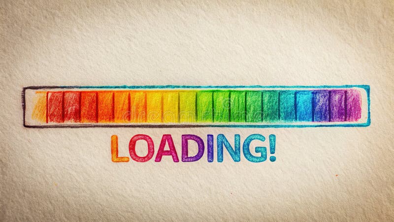 Dynamic HandDrawn Loading Bar Abstract Graphic Design for Modern ...