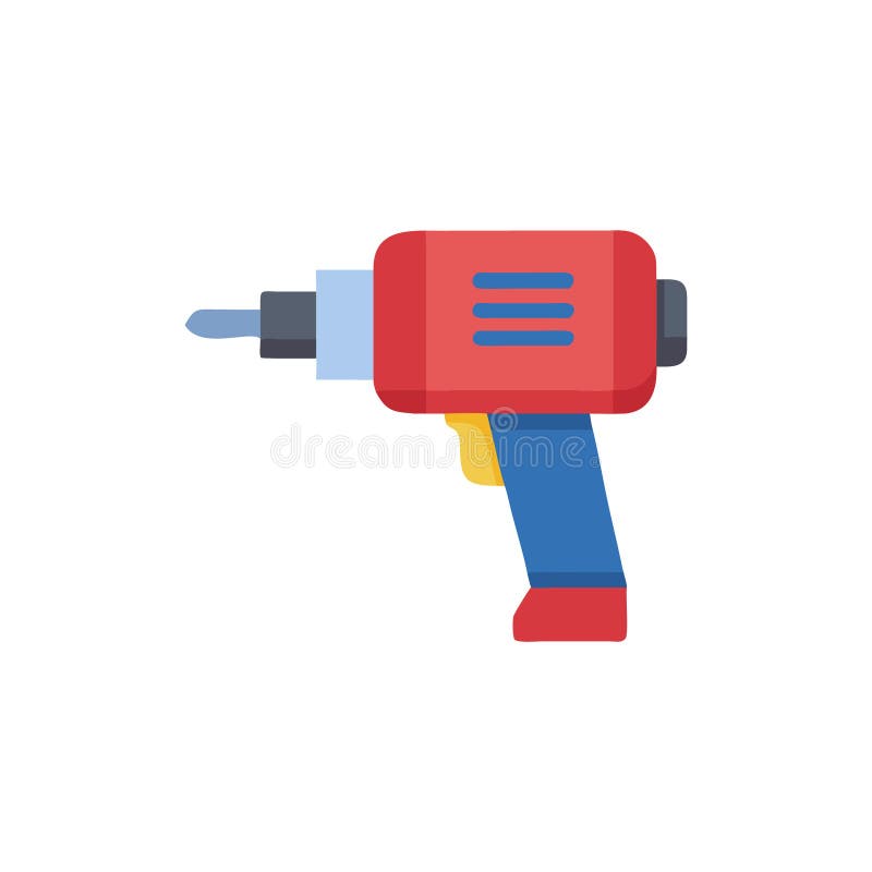 Dynamic Handheld Drill Icon Design Stock Photo - Illustration of ...