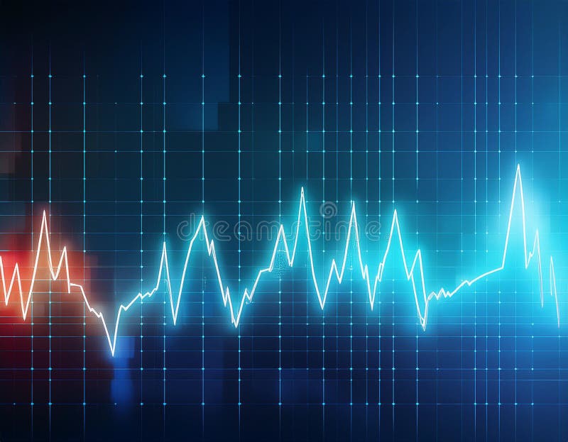 ECG and Pulse Wave Background Concept Stock Photo - Image of cardiology ...