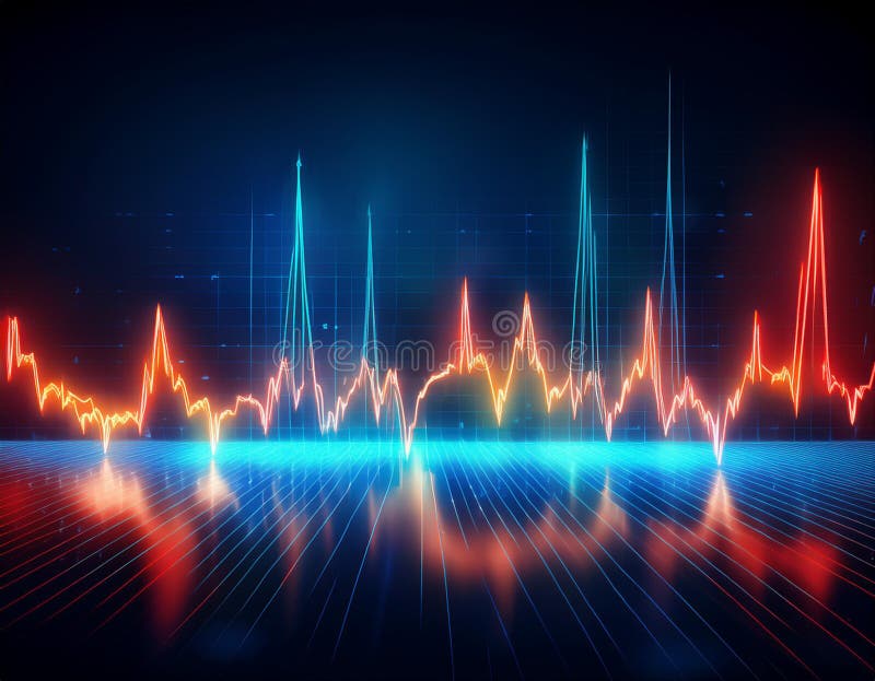 Dynamic Heartbeat Visualization: Modern ECG and Pulse Wave Graphics ...