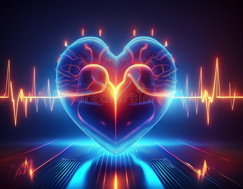Dynamic Heartbeat Visualization: Modern ECG and Pulse Wave Graphics ...