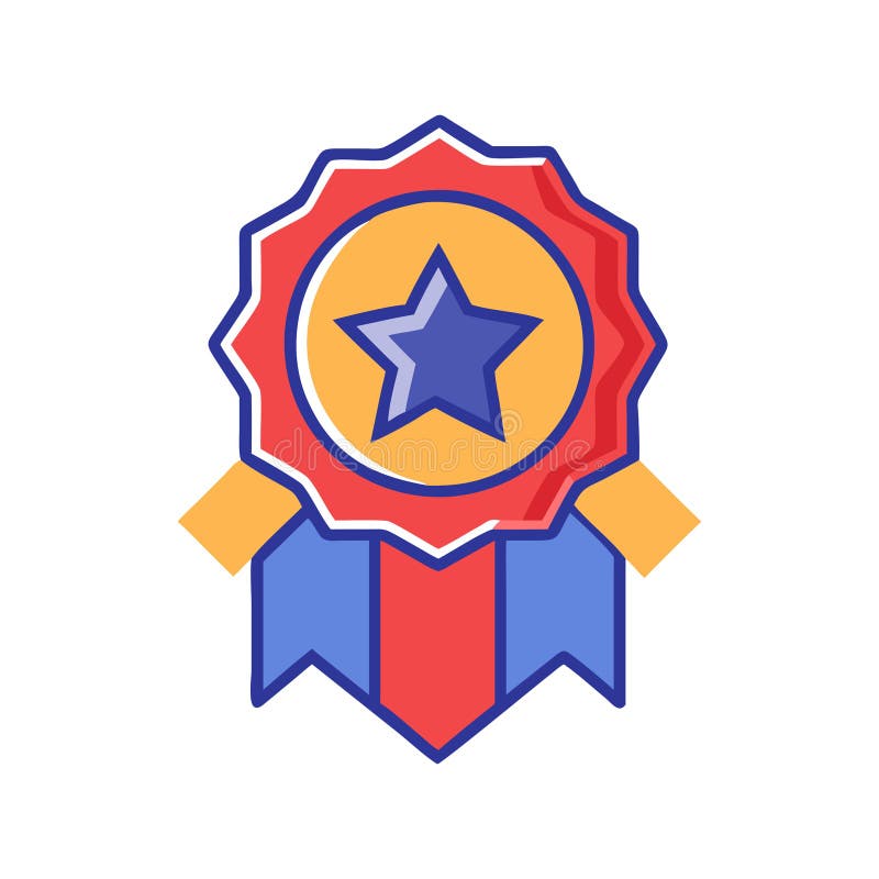 Dynamic Heroic Badge Icon for Recognition Stock Vector - Illustration ...
