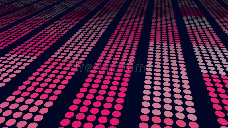 Dynamic Hexagonal Pattern Striking Red Dots Floating on Black Stock ...