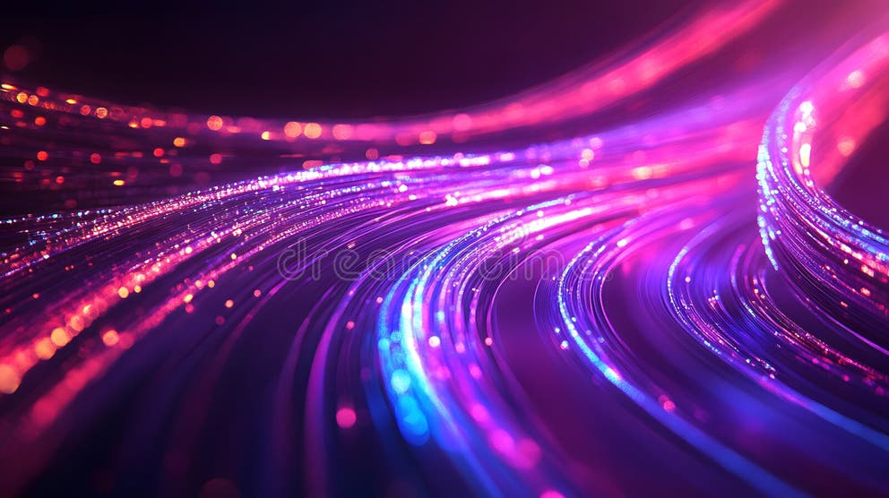 Dynamic High-Speed Big Data Traffic Visualization Image Stock ...