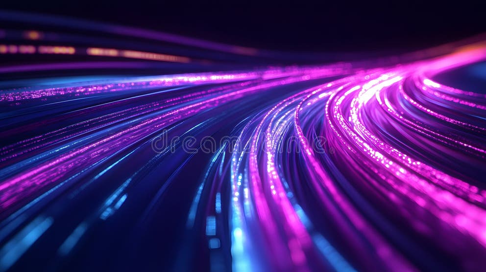 Dynamic High-Speed Big Data Traffic Visualization Image Stock ...