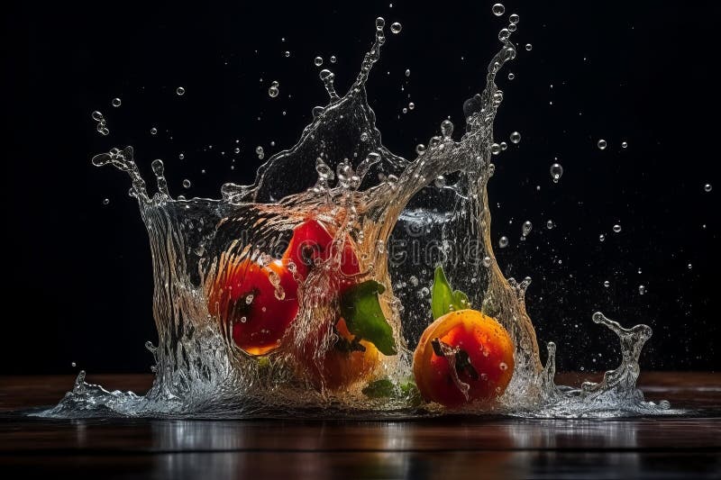 Dynamic Peach Fuzz Color Fluid Splashing and Spraying, Abstract ...