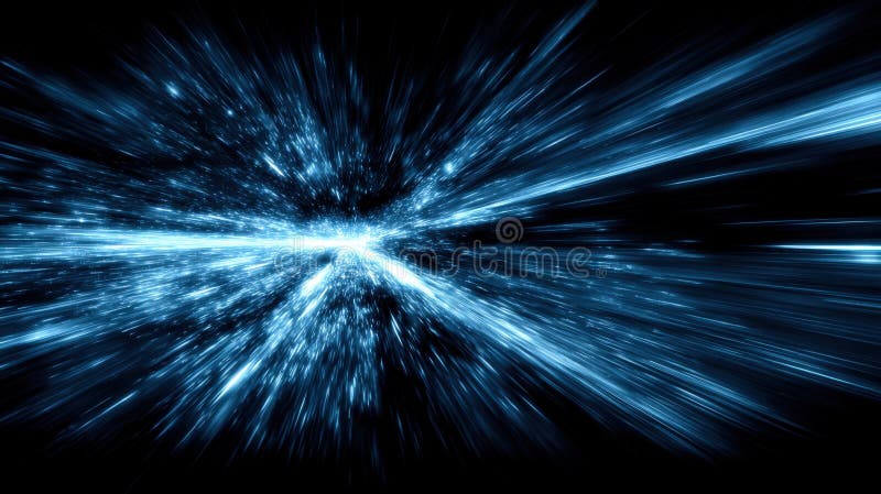 Generative AI Dynamic Abstract Digital Explosion with Bright Light ...