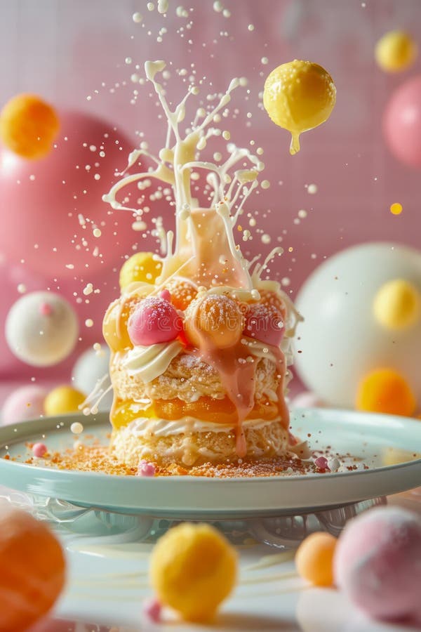 Dynamic High Speed Photography of Pancake Stack with Splashing Syrup ...
