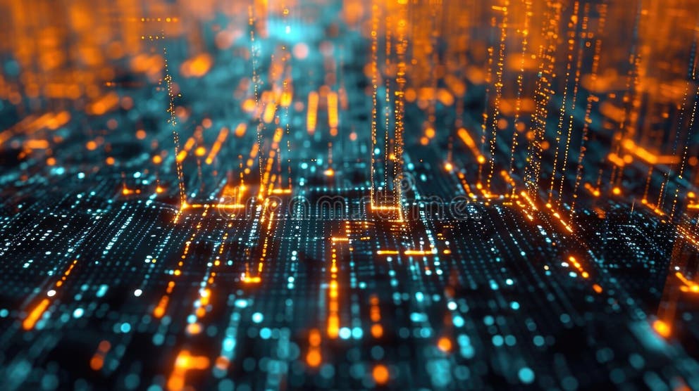 A Dynamic Hologram of a City Grid Displaying the Intricate Network of ...