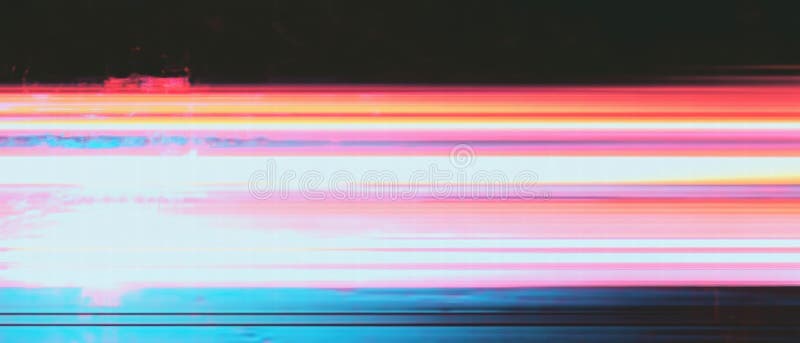 Dynamic Horizontal Glitch Scanlines Create a Distorted Digital ...