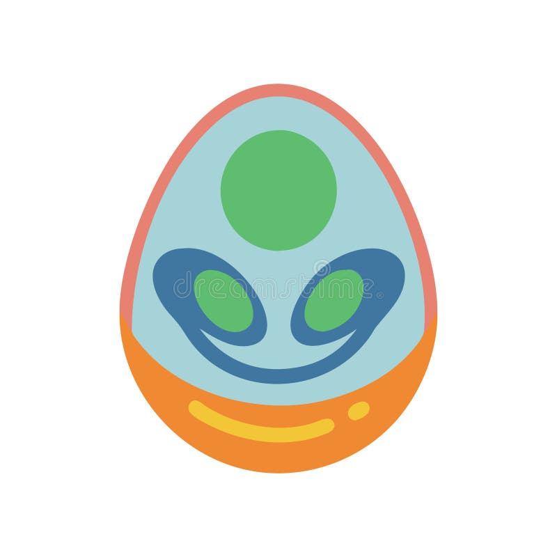 Dynamic Icon of Alien Egg for Sci-Fi Stock Vector - Illustration of ...