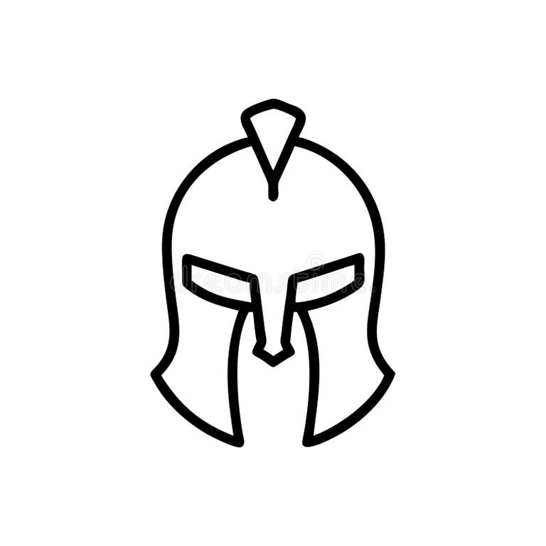 Dynamic Icon of Ancient Helmet for History Stock Vector - Illustration ...