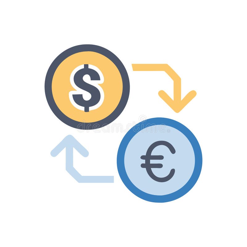 Dynamic Currency Exchange Icon for Transactions Stock Vector ...