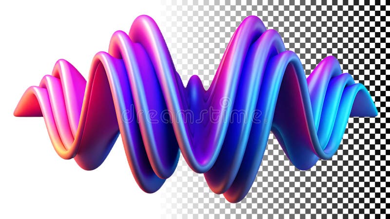 Abstract Vibrant Wave Shape Icon, Colorful Dynamic Design Element Png ...