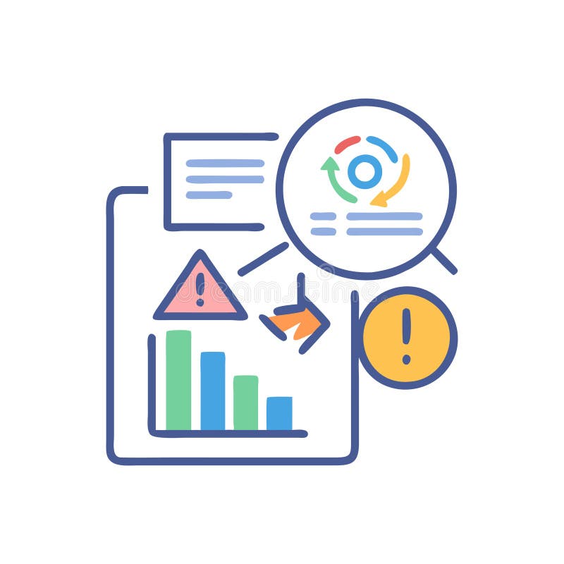 Dynamic Business Impact Reporting Icon Stock Vector - Illustration of ...
