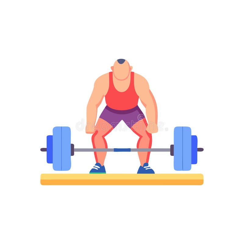 Dynamic Weightlifting Deadlift Stock Illustrations – 16 Dynamic ...