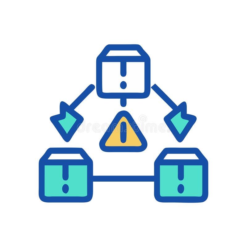 Dynamic Icons for Reflecting Supply Chain Risks Stock Vector ...