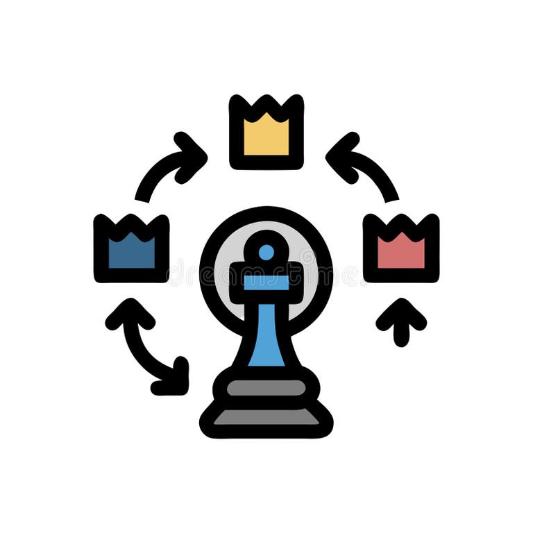 Dynamic Icons for Resource Allocation Optimization Stock Vector ...