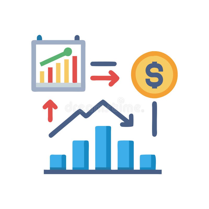 Dynamic Icons for Stock Exchange Management Stock Vector - Illustration ...