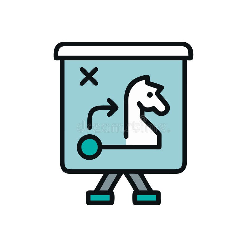 Dynamic Icons for Strategic Planning Processes Stock Vector ...