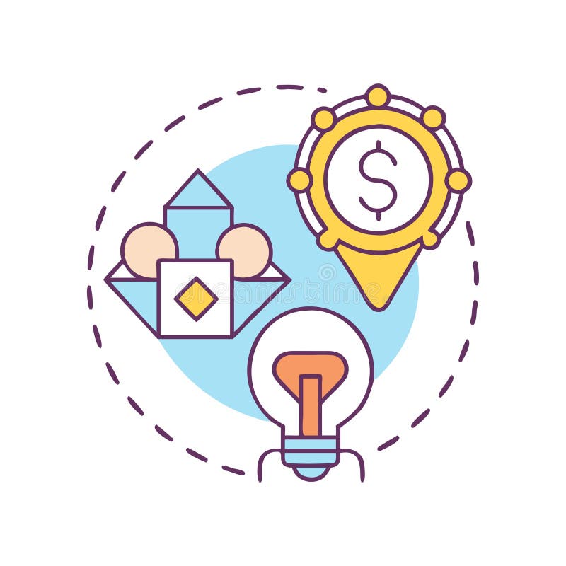 Dynamic Icons for Value Proposition Strategies Stock Vector ...