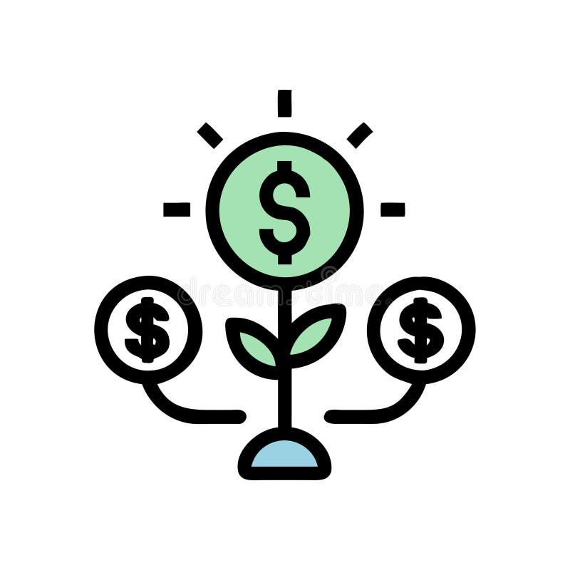 Dynamic Icons for Venture Capital Strategies Stock Vector ...