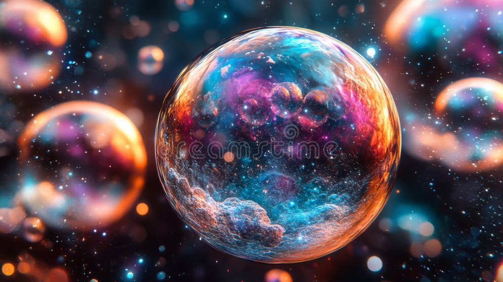 Dynamic Illuminated Bubbles - an Abstract Image of Shining Bubbles ...