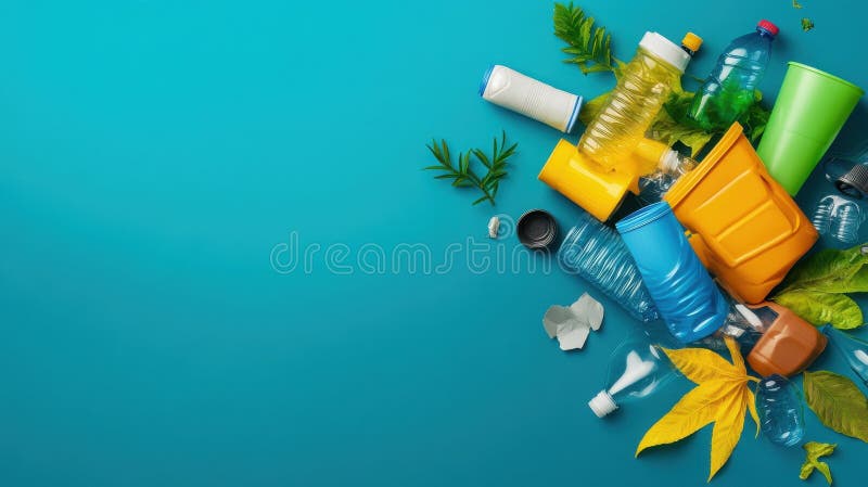Dynamic Illustration of Biodegradable Plastics Stock Illustration ...