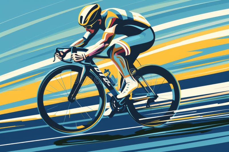 Olympic Cycling Velocity stock illustration. Illustration of velodrome ...