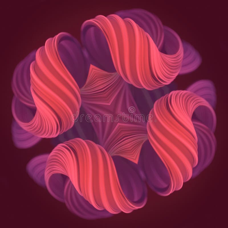 A Dynamic Illustration with Graceful Undulating Structures that Gently ...