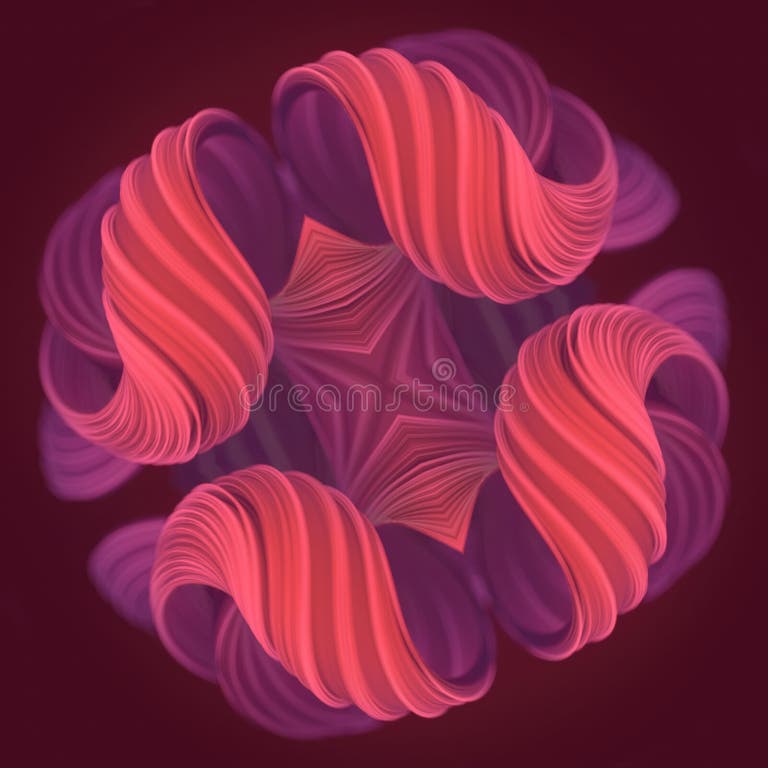 A Dynamic Illustration with Graceful Undulating Structures that Gently ...