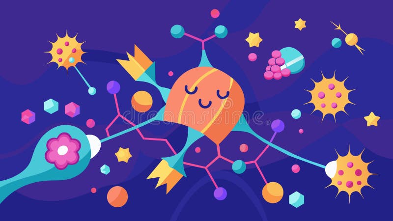 A Dynamic Illustration of Neurotransmitters Bouncing between Synapses ...