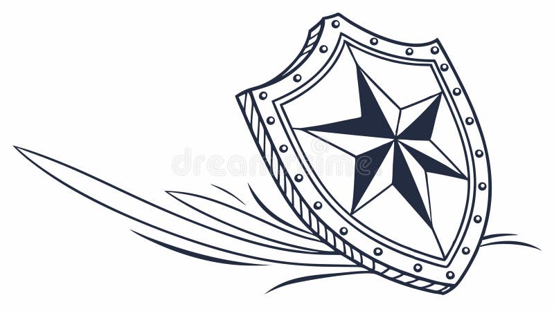 Starburst Shield Emblem, Protection and Excellence Symbol, Vector ...