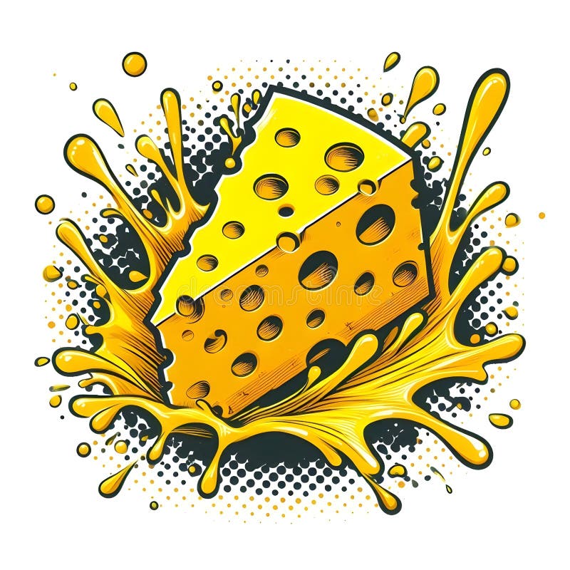 Cheesy Splash stock illustration. Illustration of creativity - 362635631