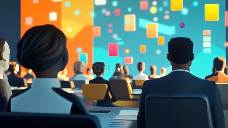 A Dynamic Image of an Animated Virtual Meeting Space with Diverse ...