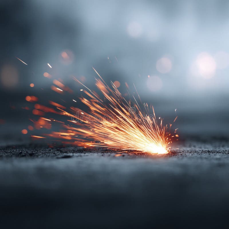 Dynamic Image of Bright Sparks Emanating from a Surface. Abstract ...