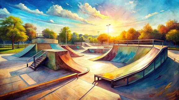 Thrilling Skate Park Obstacles a Concrete Jungle of Rails Ramps and ...