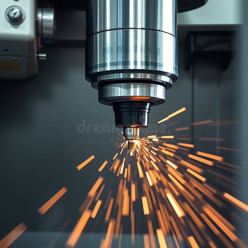 Dynamic Image of a CNC Machine Turret Changing Tools Mid Operation with ...