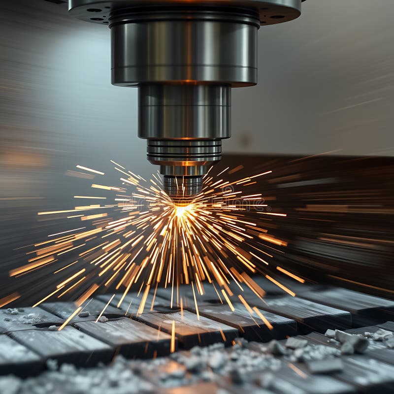 Dynamic Image of a CNC Machine Turret Changing Tools Mid Operation with ...