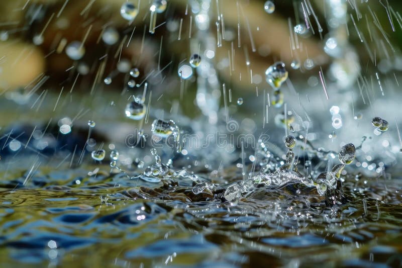 A Dynamic Image Depicting the Continuous Movement of Water Stock Image ...
