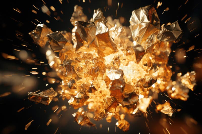 A Dynamic Image of Diamonds Exploding in the Air. Perfect for Luxury ...