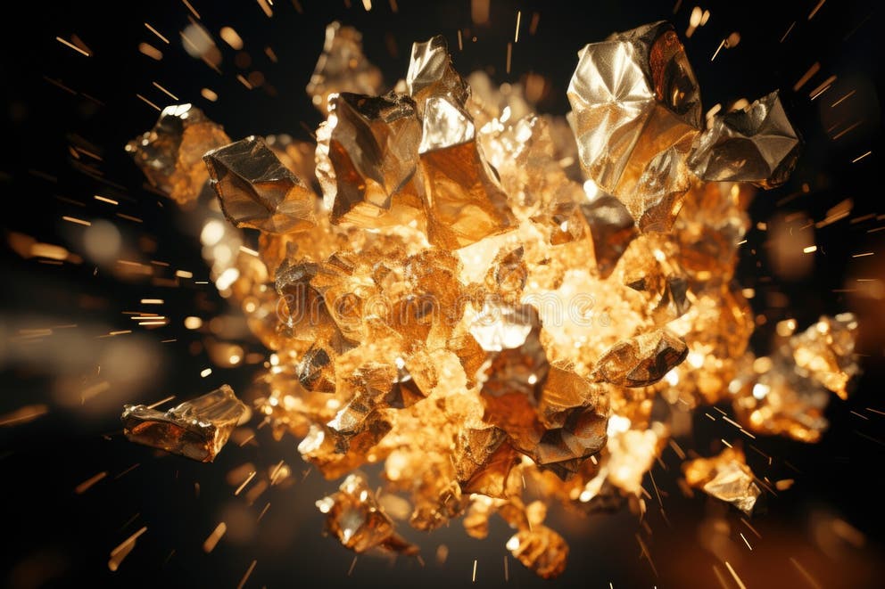 A Dynamic Image of Diamonds Exploding in the Air. Perfect for Luxury ...